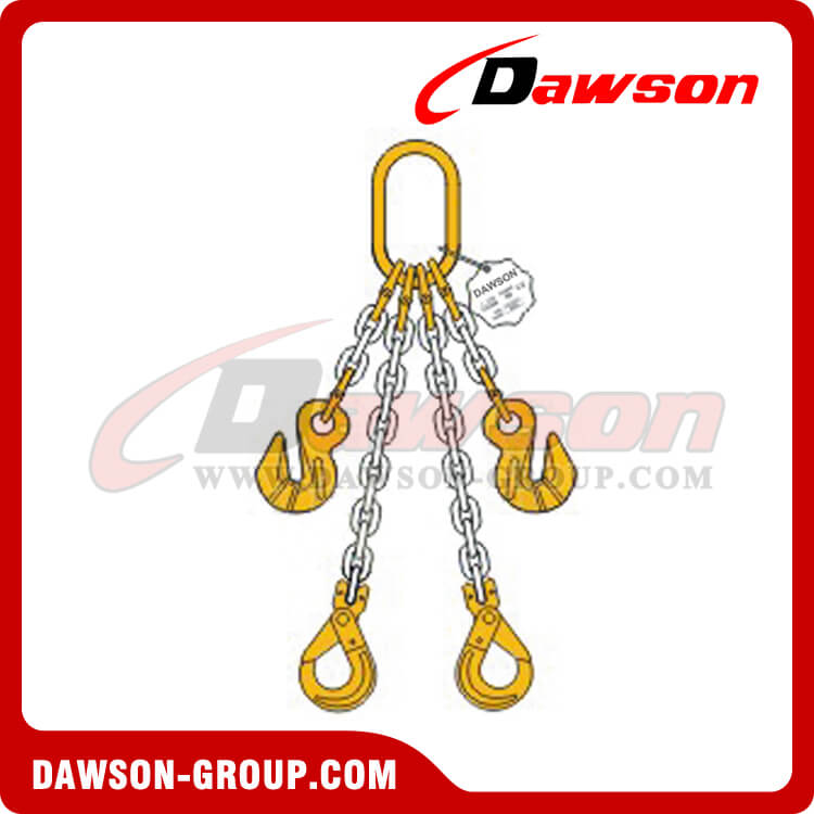 G80 Double Leg Chain Slings, Grade 80 Chain Sling for Lifting & Lashing ...