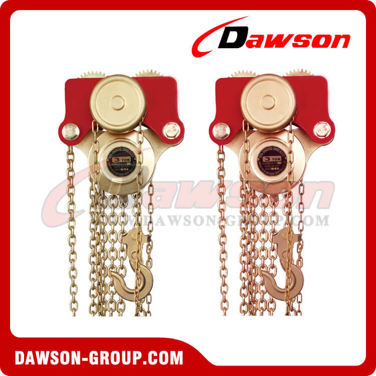 0.5T 1T 2T 3T Explosion-proof Chain Block With Trolley for Lifting ...