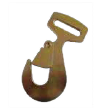 BS 5000KG/11000LBS 2 inch Twisted Flat Snap Hook, 2" Zinc Plated Flat ...