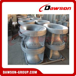 DIN 81915 Deck Mounted Panama Chock Type C, ship chock, cast closed ...