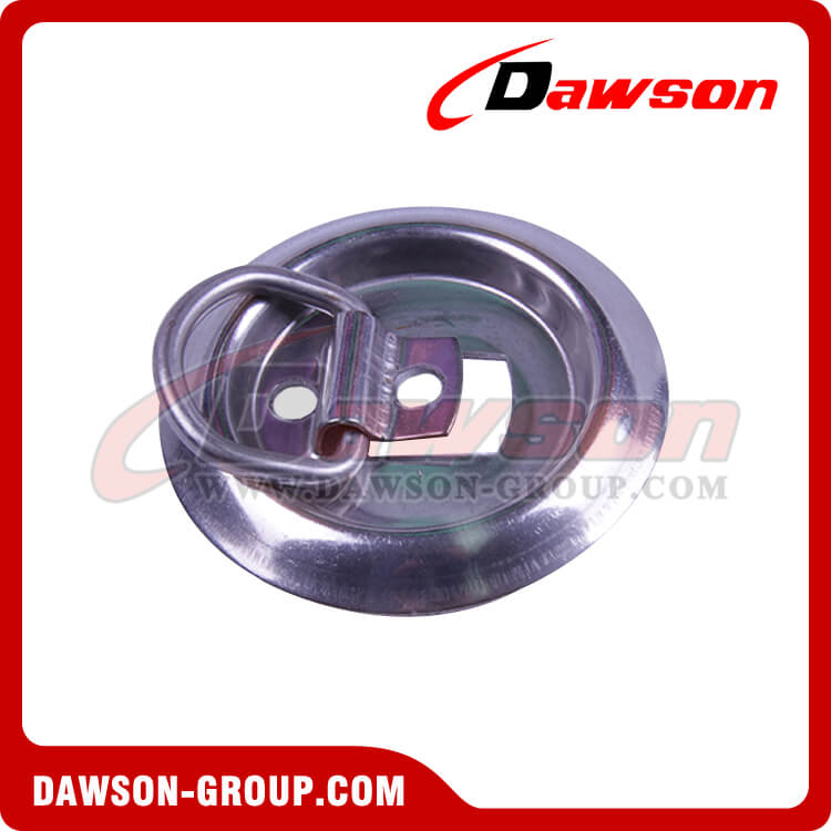 BS 544kgs/1200lbs Stainless Steel Flush Mount D-Rings, Trailer Tie Down ...