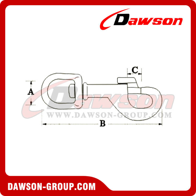 Swivel Round Eye Bolt Snap, swivel bolt snaps - Dawson Group Ltd ...
