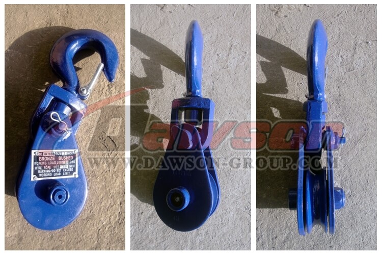 JIS F3421 Steel Cargo Blocks, Bush Type Single Sheave Block - Dawson ...