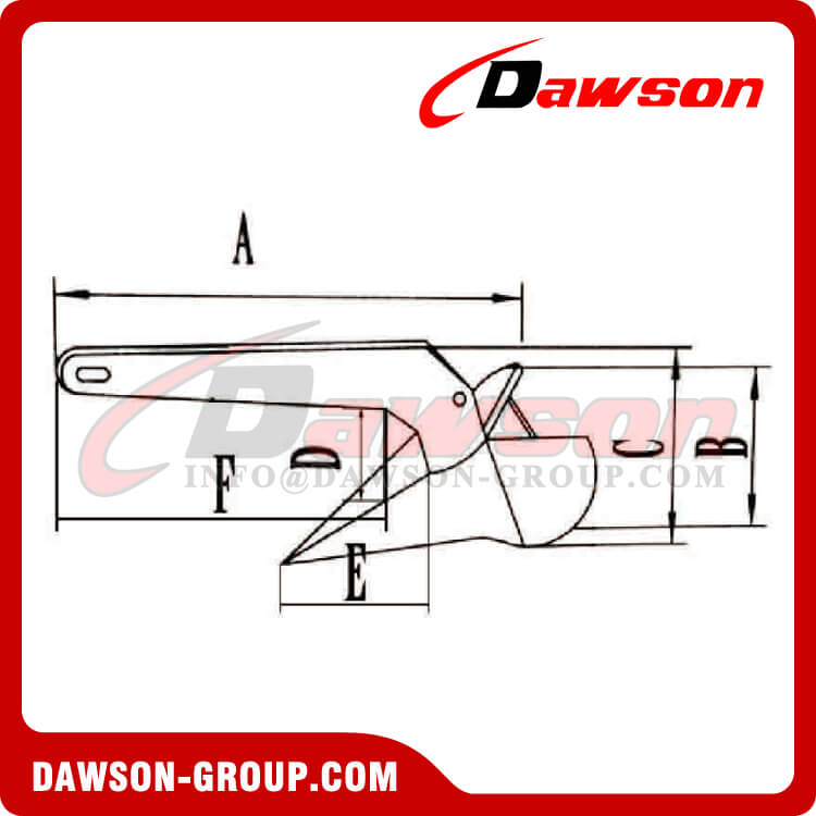 Stainless Steel Delta Anchor / SS316 Delta Anchor for Boat - Dawson ...