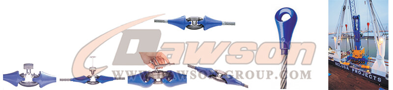 DS-517 Galvanized M-Line Mooring Socket, Mooring Spelter Socket, Wire ...