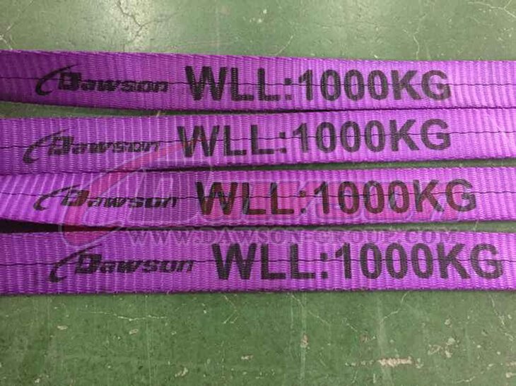 WLL 1 Ton Polyester Webbing Slings, 1000kg Flat Webbing Slings ...