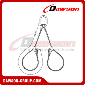 WS72-TTD Flemish Eye Splice Wire Rope Slings, wire rope cable lifting ...