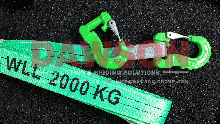 WLL 20 Ton Polyester Webbing Slings, 20000kg Heavy Duty Flat Web Slings ...