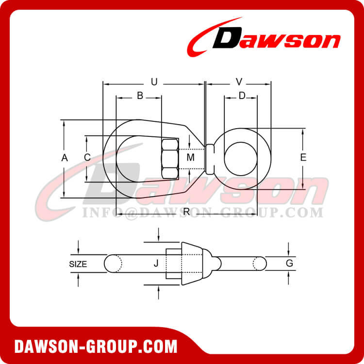 G401 Galvanized Carbon Steel Chain Swivel, Electric Galvanized Chain ...