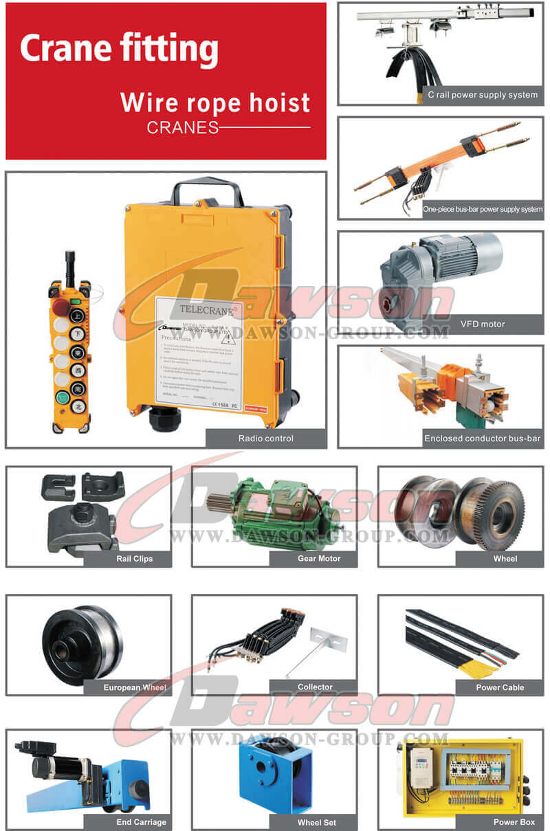 Standard Headroom Trolley Hoist (2/1 Rope Reeving), electric trolley ...