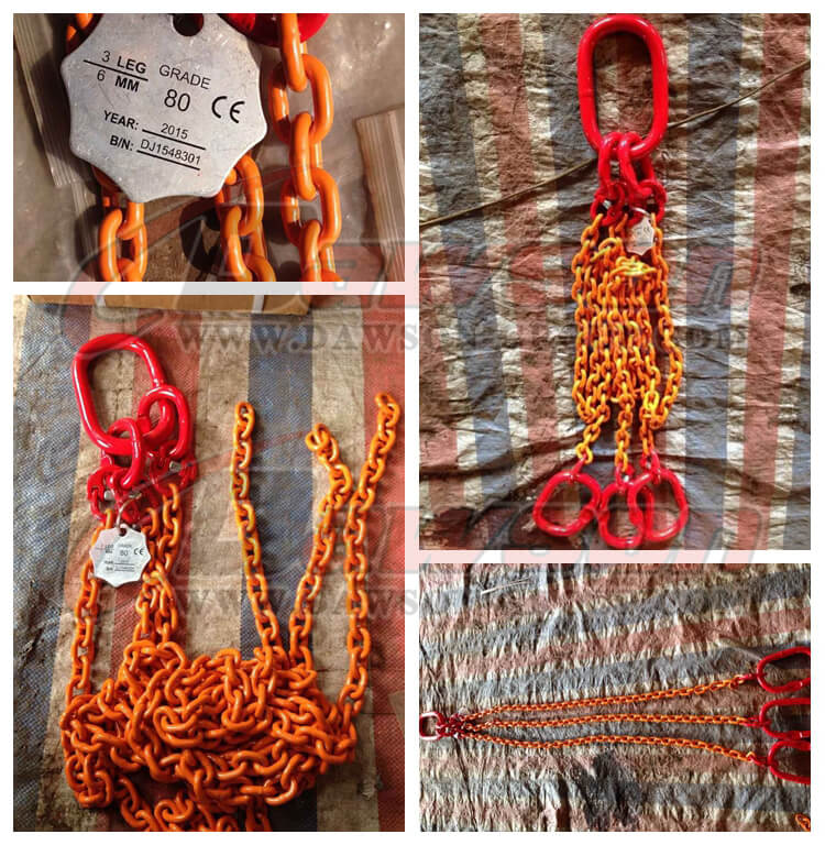 Grade 80 Single Leg Chain Sling, G80 Chain Slings for Lifting & Lashing - Dawson Group Ltd ...