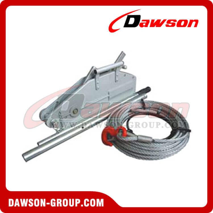 Wire Rope Pulling Hoist Aluminium Body, Wire Rope Cable Puller, Manual ...