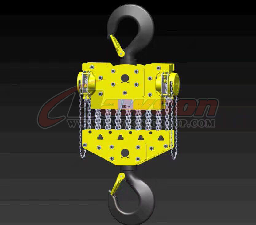 100T Chain Hoist, 100000kg Chain Block, Heavy Duty Manual Chain Pulley ...