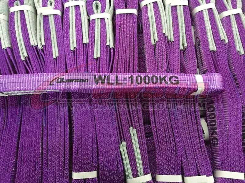 WLL 1 Ton Polyester Webbing Slings, 1000kg Webbing Sling, Flat Web ...