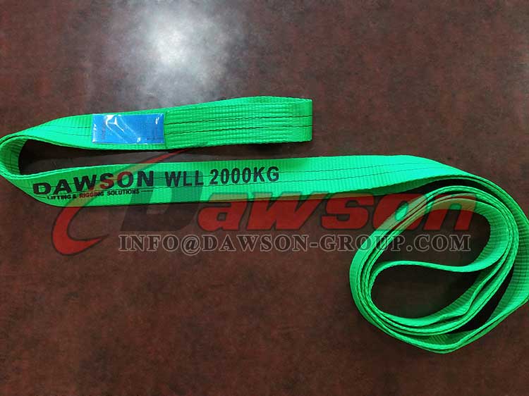 WLL 16 Ton Polyester Webbing Slings, 16000kg Flat Web Lifting Slings ...
