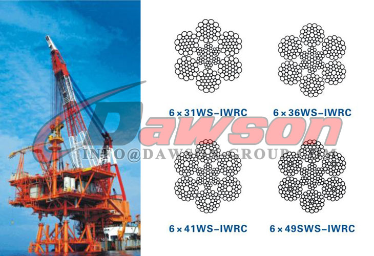 Steel Wire Rope (6×31WS-IWRC)(6×36WS-IWRC)(6×41WS-IWRC)(6×49SWS-IWRC ...