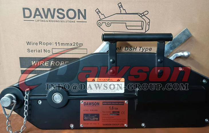 Steel Body Wire Rope Pulling Hoist, Wire Rope Tirfor, Manual Hand ...