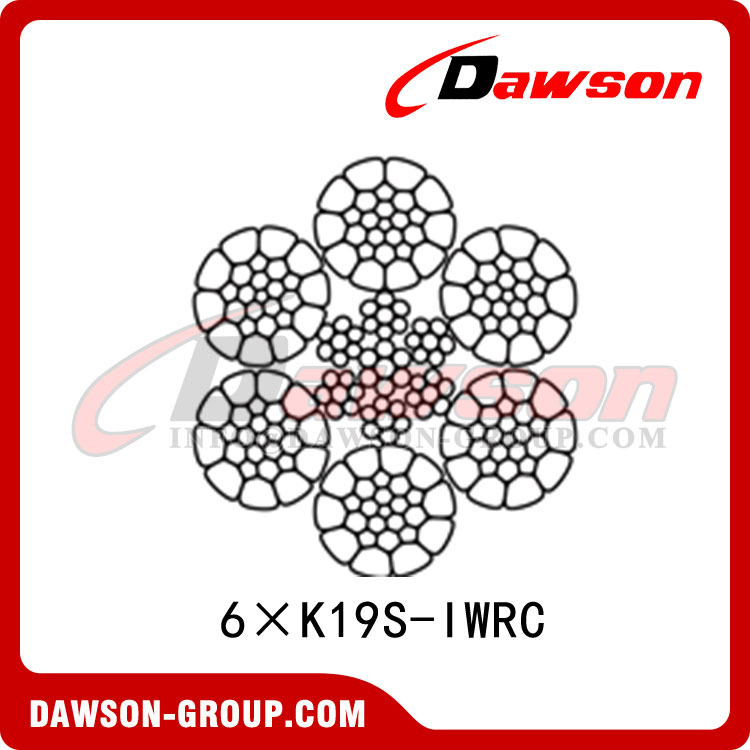 Steel Wire Rope(6×K19S-EPIWRC)(6×K19S-IWRC) API Metric, Wire Rope for ...