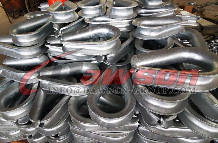 BS464 Wire Rope Thimble, Hot Dipped Galvanized Super Carbon Steel Wire ...