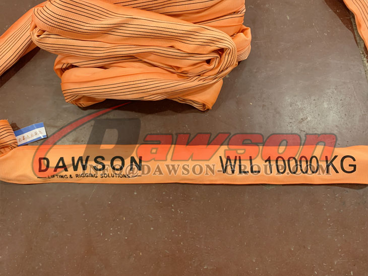 WLL 10T Polyester Round Slings AS 4497, 10000KG Textile Endless Type ...