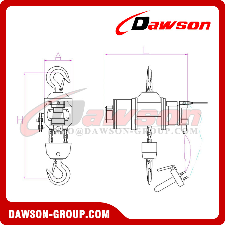 Pneumatic Air Hoist for Shipbuilding Industry, Pneumatic Chain Hoists ...