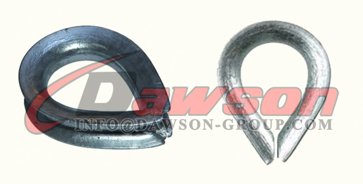 BS464 Wire Rope Thimble, Hot Dipped Galvanized Super Carbon Steel Wire ...