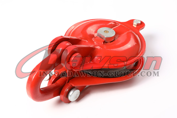 Red (HDG) Snatch Block With Shackle, snatch block, hdg snatch block ...
