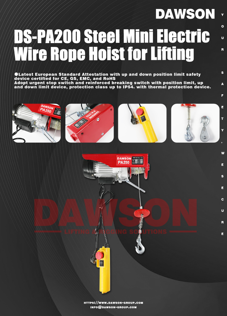 Steel Mini Electric Wire Rope Hoist for Lifting Equipment, Small ...