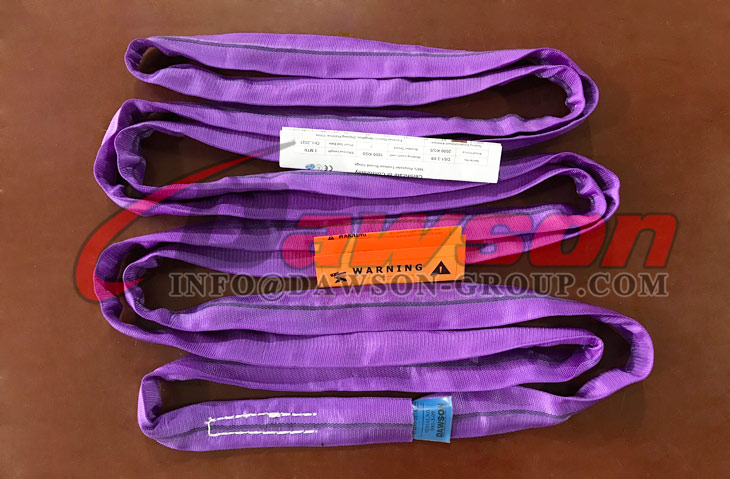 WLL 1T Polyester Round Slings, 1000kg Endless Type Round Lifting Slings ...