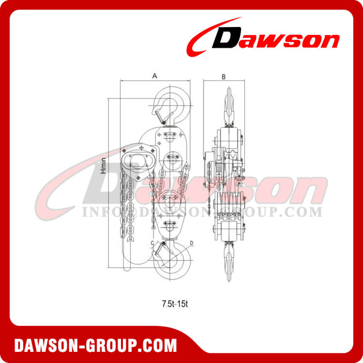 0.5T 1T 1.5T 2T 3T 5T 10T 15T 20T 30T Spark Proof Chain Hoist ...