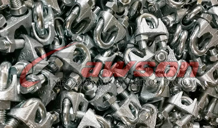 Din 741 Galv. Malleable Casting Wire Rope Clip, Cast Steel Galvanized ...