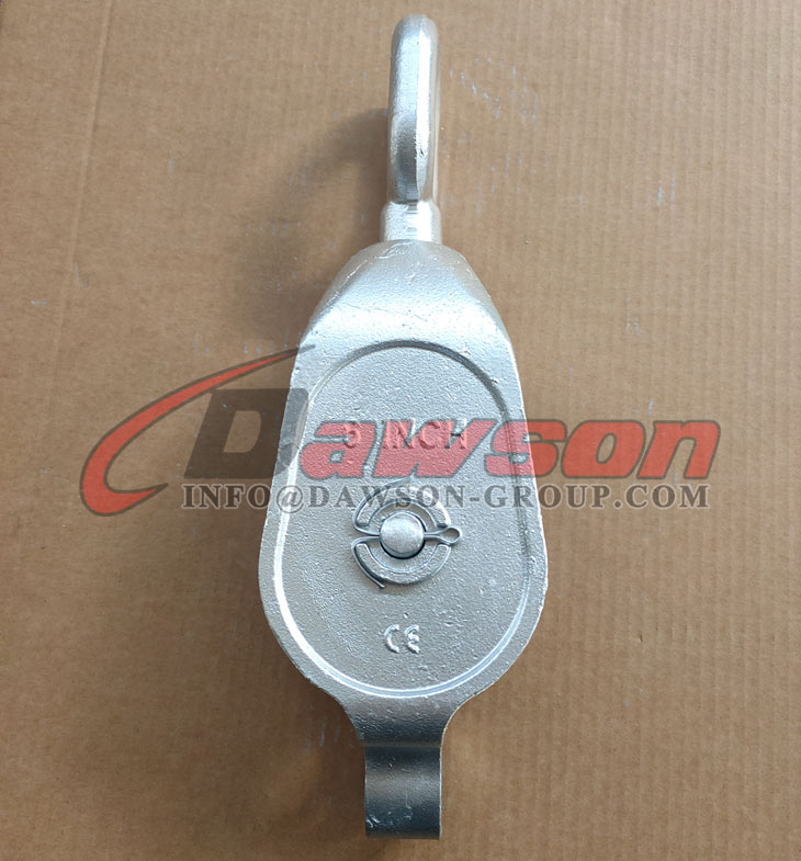 Galvanized Malleable Iron(Cast Steel)Block Double Sheave With Eye, cast ...