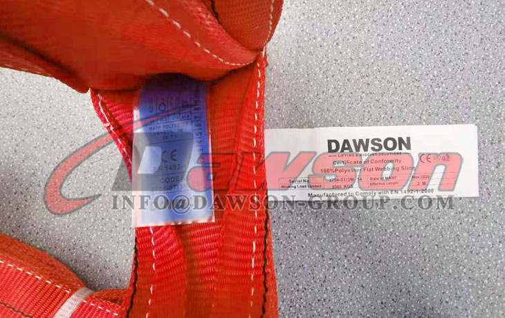 WLL 5 Ton Polyester Webbing Slings, 5000kg Endless Type Flat Webbing ...