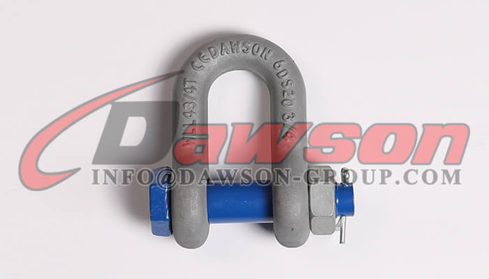 Square Head Pin Bow Shackles, Forged Trawling Dee Shackle with Square ...