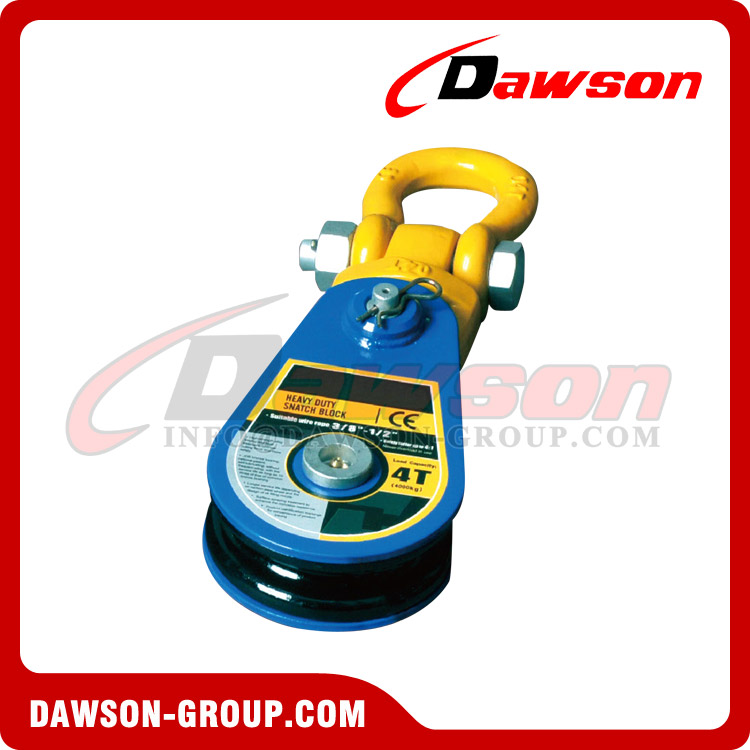 Heavy Duty Snatch Block, High Strength Forged Steel Sheave Block, Wire ...