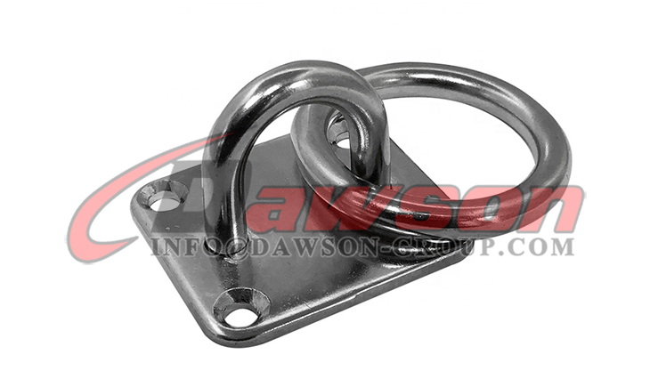 Square Pad Eye with Ring, Stainless Steel 316 Square Pad Eye with Ring ...