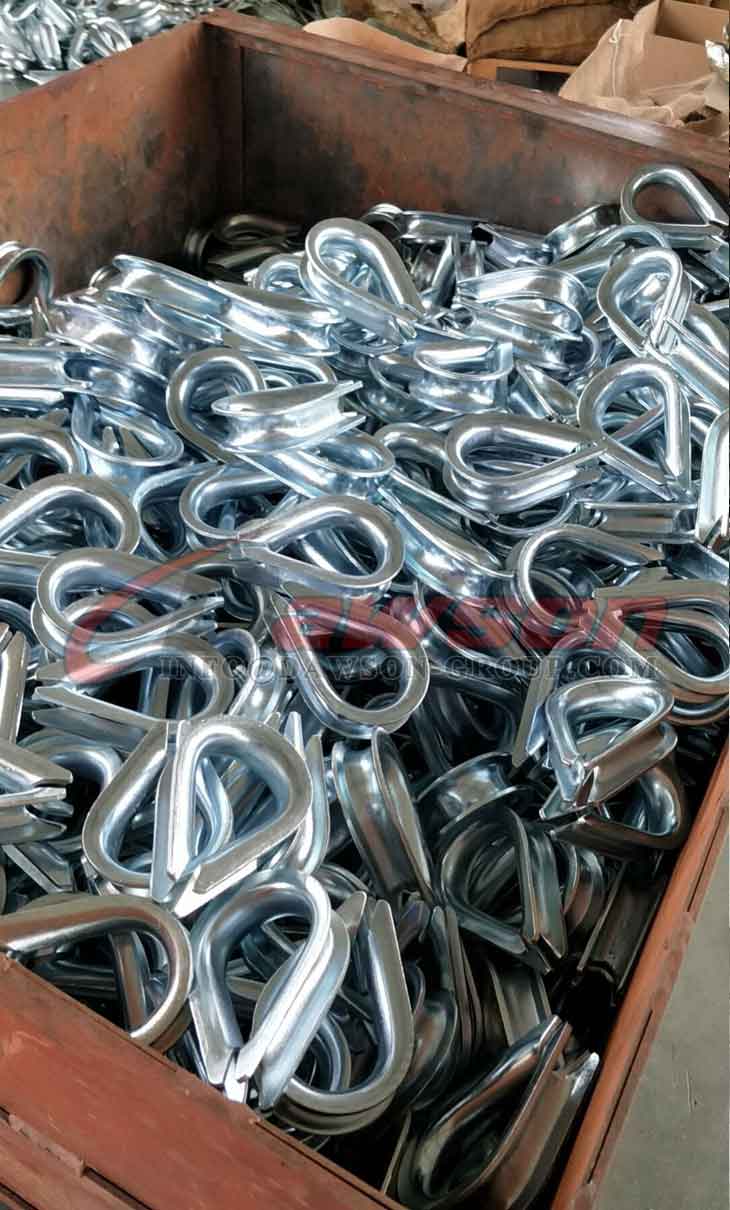 Galvanized Manila Rope Thimble, Hawser Thimbles Suitable for Fiber Rope ...