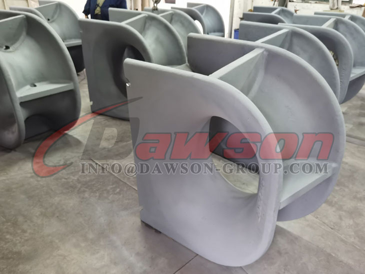 DIN 81915 Bulwark Mounted Panama Chock Type A, DIN Standard Cast Steel ...