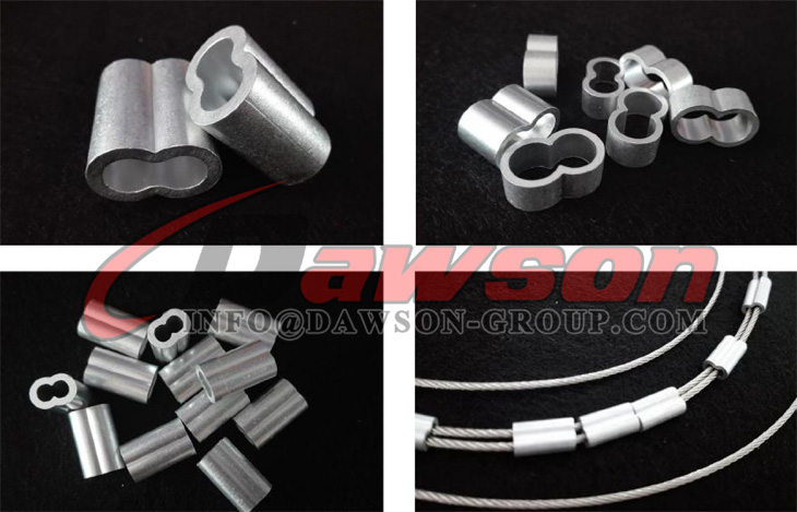 US Type Aluminum Hourglass Ferrule (Thin Wall), Aluminum Wire Rope ...