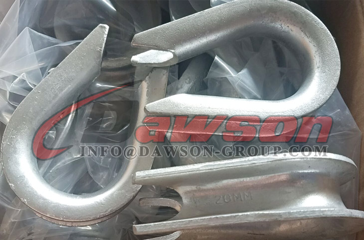 Galvanized Wire Rope Thimble DIN 6899 Type B, Superior Mild Steel Wire ...