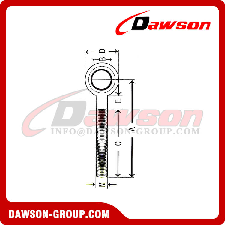 Stainles Steel 316Swing Eye Bolts, AISI304 Swing Eye Bolts - Dawson ...