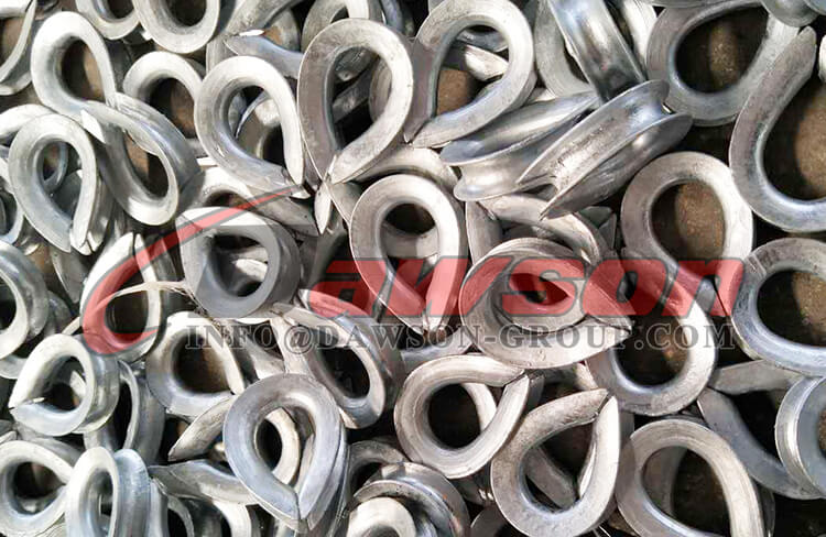 BS464 Wire Rope Thimble, Hot Dipped Galvanized Super Carbon Steel Wire ...