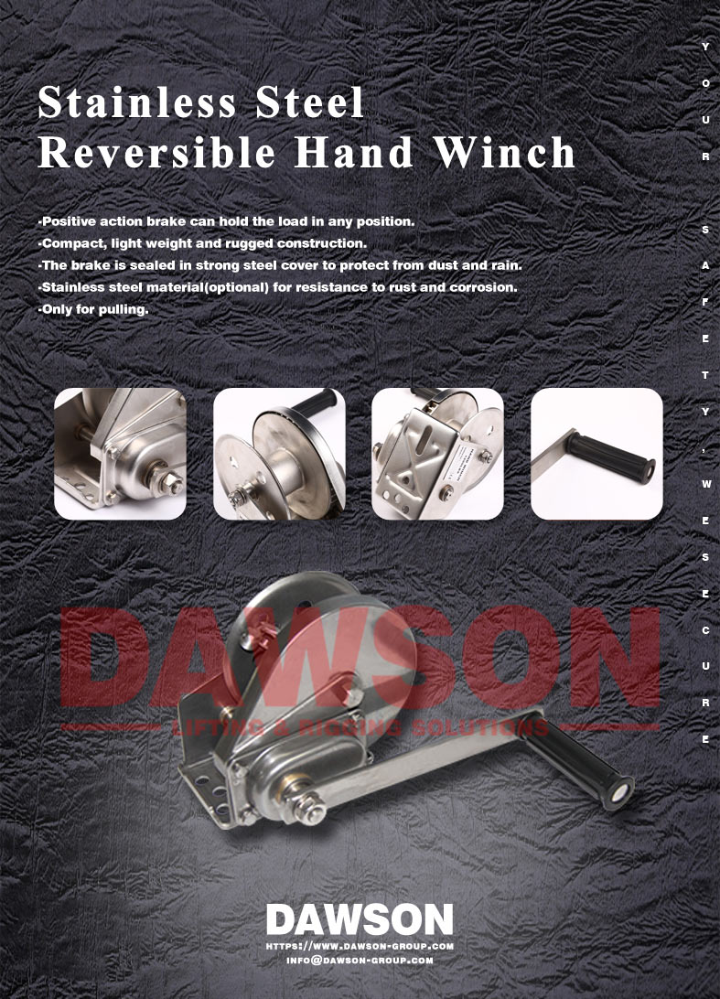 Instructions for Use of The Hand Winch - Dawson Group Ltd. - China ...