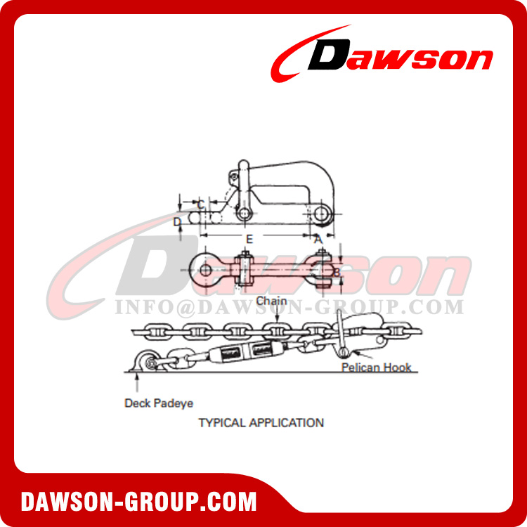 Pelican Hook Chain Stopper, Marine Anchor Chain Pelican Hooks, Ship ...