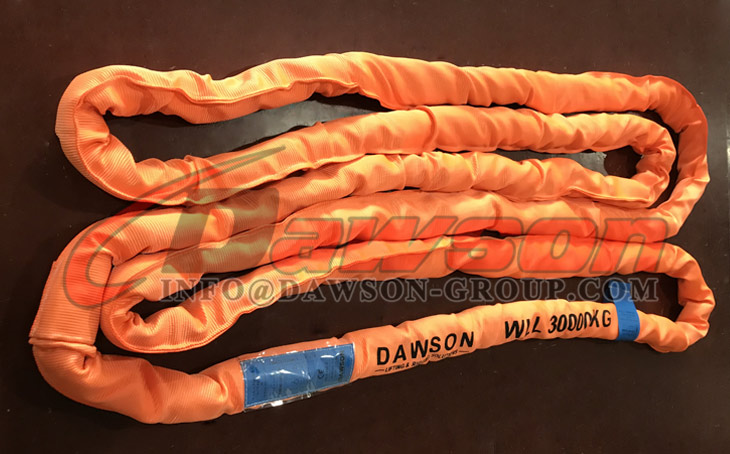 WLL 30T 30000kg Polyester Round Slings, Heavy Duty Round Lifting Slings ...