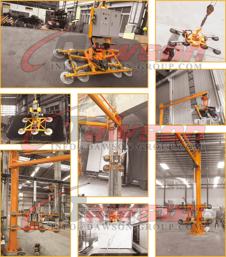 Glass Hoist, Manual Easy Operation Trolley with Sucker, Suction Glass ...