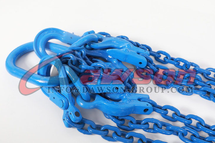 G100 Triple Legs Lifting Chain Slings / Grade 100 3-Legs Adjustable ...