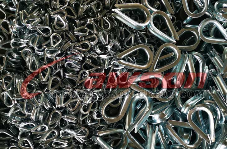 BS464 Wire Rope Thimble, Hot Dipped Galvanized Super Carbon Steel Wire ...