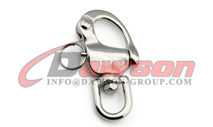 Stainless steel Swivel snap shackle(round ring) - Dawson Group Ltd ...