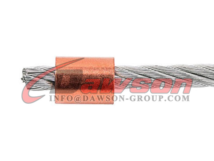 Wire Rope Copper Button Stops, US Type Copper Round Ferrule - Dawson ...